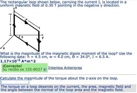 Solved The Rectangular Loop Shown Below Carrying The Chegg