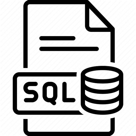 File Data Script Code Database Structured Query Language Program Created Icon Download