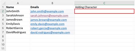 how to add a character in a text string in microsoft excel spreadcheaters