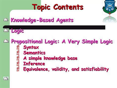 Ai Lecture 6 Logical Agents Ppt