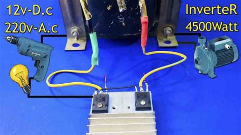 How To Make A Simple V To V Inverter Dc To Ac Inverter