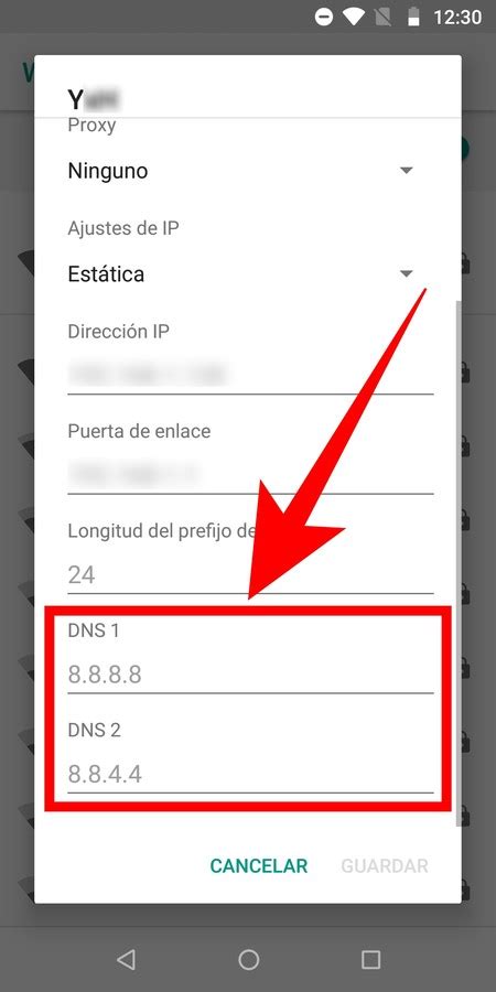 Cómo cambiar o configurar los DNS en Android sin aplicaciones de terceros