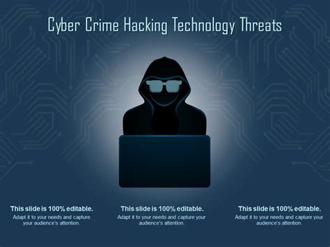 Cyber Crime Hacking Technology Threats Ppt Powerpoint Presentation