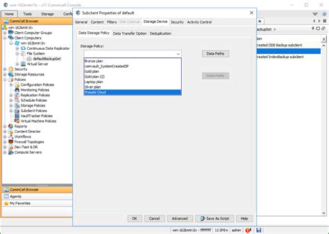Configuring Commvault With Wasabi Using The Commcell Console