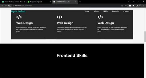 Personal Portfolio Website With Html Css Upwork