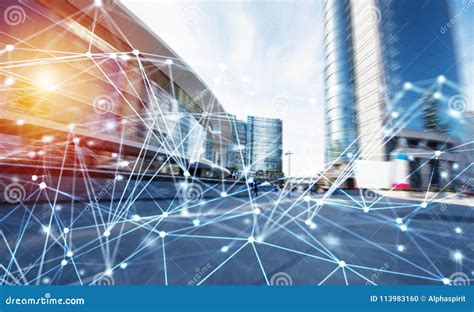 Abstract Internet Connection Network Background With Motion Effects
