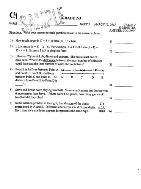 Units Of Measurement Length Worksheet With Solutions Teaching Worksheets Library