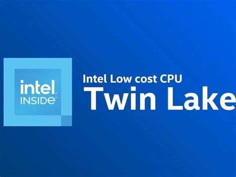 Энергоэффективные процессоры Intel Twin Lake придут на замену Alder Lake N i HARD