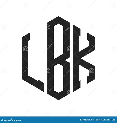 Lbk Logo Design Initial Letter Lbk Monogram Logo Using Hexagon Shape