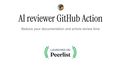 Ai Reviewer Github Action Peerlist