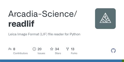Github Arcadia Sciencereadlif Leica Image Format Lif File Reader