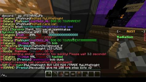 xcord vs dropbot botting minecraft server youtube