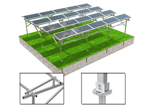 Ground Screw Agricultural Solar Racking Mounting System Manufacturer