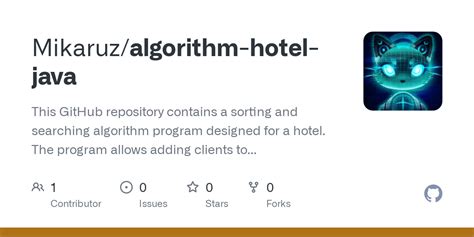 Github Mikaruz Algorithm Hotel Java This Github Repository Contains