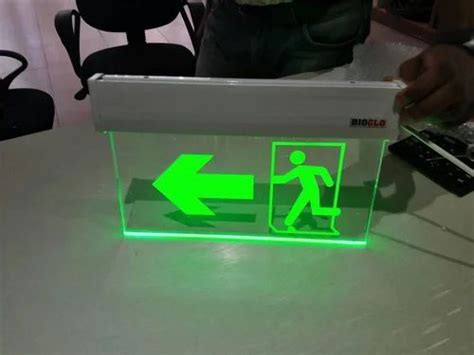 Exit Signage Board Exit Light Acrylic 3hr Battery Backup Wholesale Trader From Bengaluru