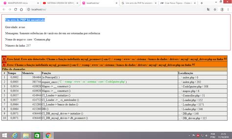 Um Erro Do Php Foi Encontrado Web E Banco De Dados Clube Do Hardware