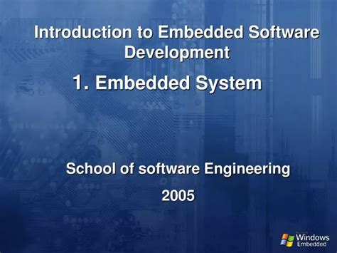 Ppt Introduction To Embedded Software Development Powerpoint