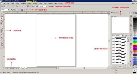 materi tik xii tampilan corel draw 12