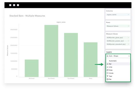 Stacked Bars Visual Explorer Guides Mode