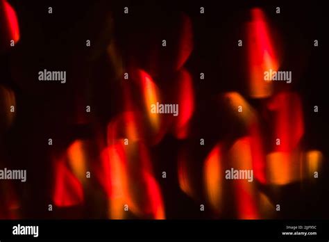 Lens Flare Red Bokeh Light Blurred New Year Design Stock Photo Alamy