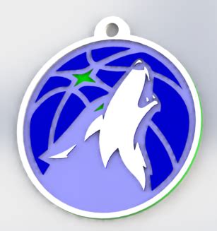 Stl File Minnesota Timberwolves Key Chain 🔑 ・design To Download And 3d Print・cults
