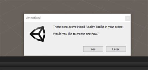 Endless Warning And Exception For No Active Mixed Reality Toolkit In