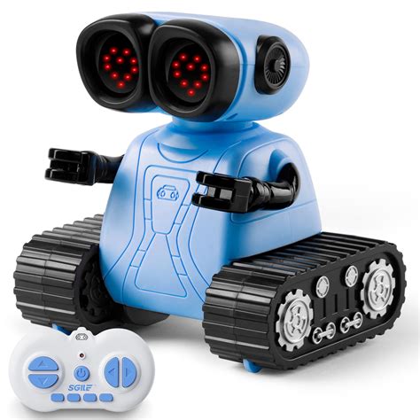 Sgile Emotional Remote Control Rc Robot Toys Blue Sgile