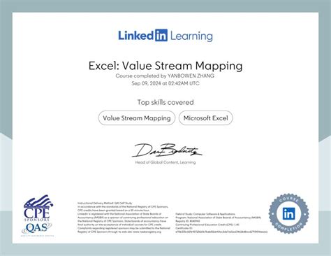 yanbowen zhang on linkedin certificate of completion