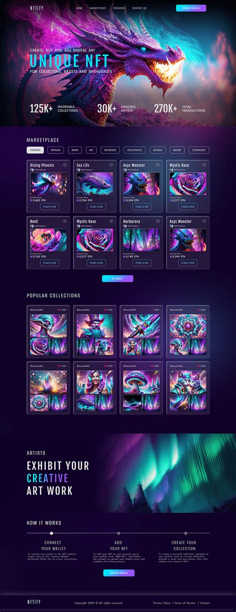 Nft Marketplace Uiandux On Behance