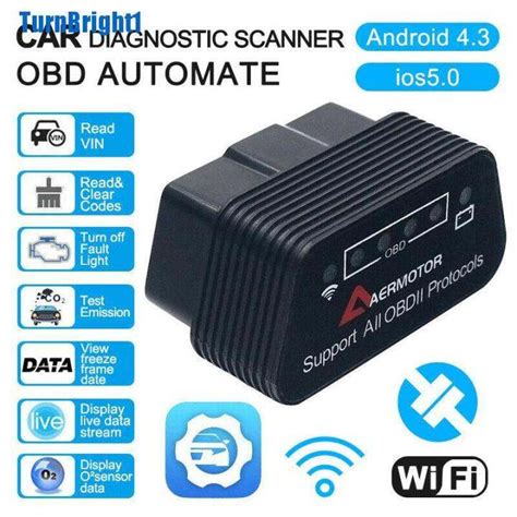 Elm 327 เครื่องสแกนเนอร์ Wifi Obd สําหรับ Ios Th