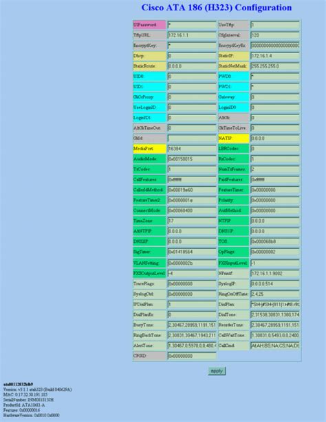 Cisco ATA 186 Basic Configuration Cisco