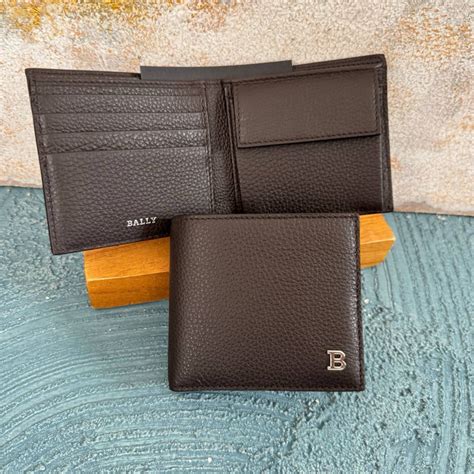 Jual Bally Byie Bifold Wallet Chocolate Brown Leather Shopee Indonesia