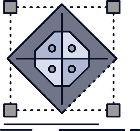 Architecture Cluster Grid Model Preparation Flat Color Icon Vector