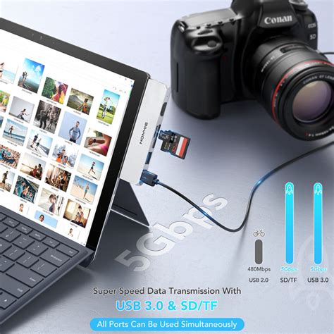 Surface Pro Usb C Hub Hommie In Type C Hub Adapter Dock Station For Surface Pro Usb A