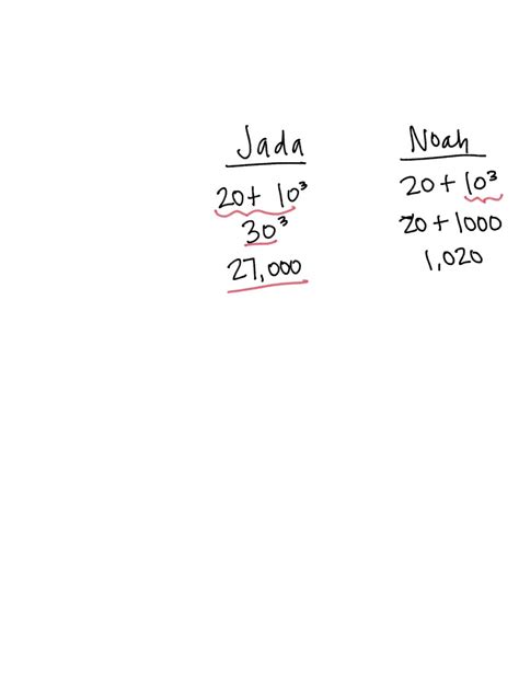 SOLVED Jada And Noah Wanted To Find The Total Volume Of A Cube And A