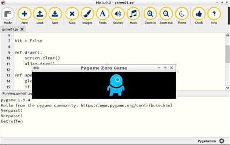 programmieren mit dem python editor mu und dem bbc micro bit