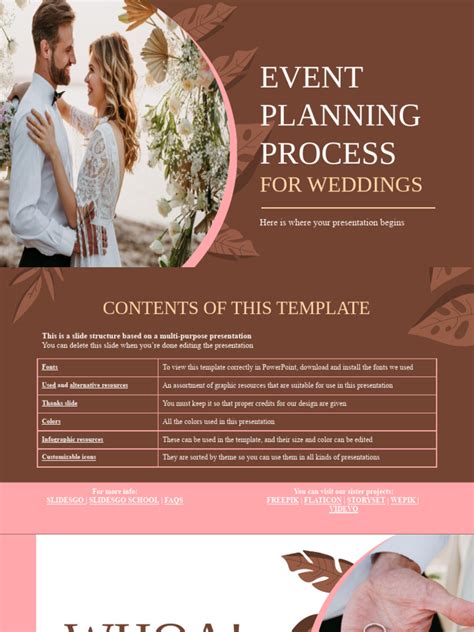 Event Planning Process For Weddings By Slidesgo Pdf Planets Mercury Planet