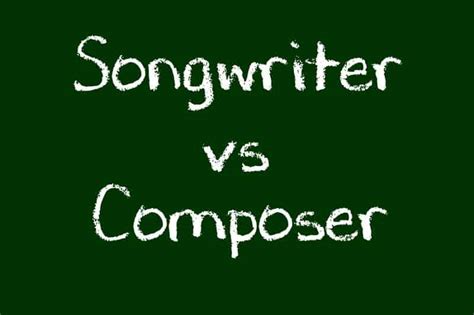 Songwriter Vs Composer Song Pioneer