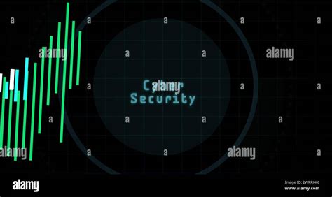 statistical data processing and cyber security text over round scanner