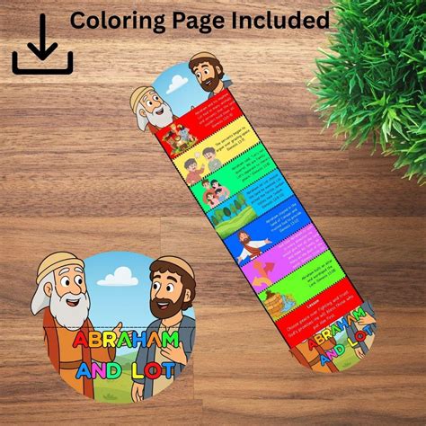 Abraham And Lot Folding Surprise Bible Craft Bible Lesson Memory Game