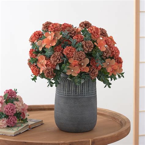 Fake Artificial Flowers Bouquet For Decoration Silk Floral