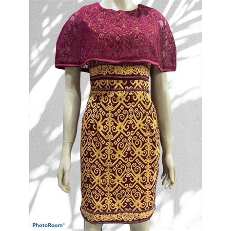 Dress Pua Kumbu Moden Pua Kumbu Modern Dress Shopee Malaysia