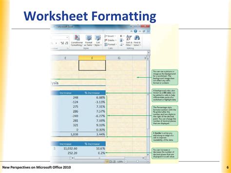 ppt excel tutorial 2 formatting a workbook powerpoint presentation