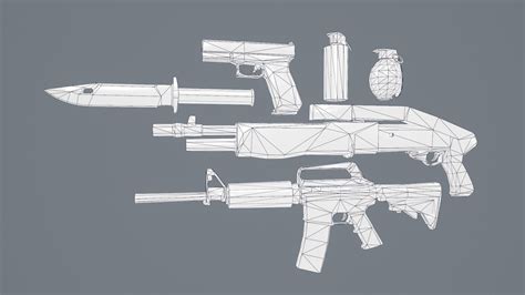 Assault Character Pack Incl Weapons