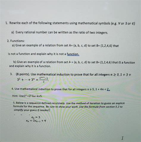 solved 1 rewrite each of the following statements using
