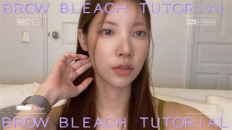 셀프 눈썹 탈색 튜토리얼🖤brow Bleach Tutorial🖤졸렌jolen엔트로피눈썹탈색셀프눈썹탈색 Youtube