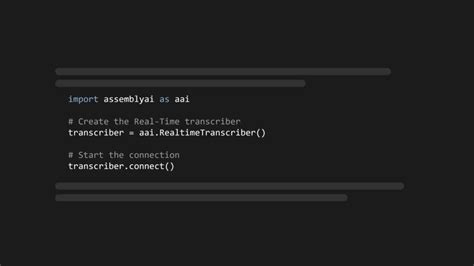 Real Time Transcription In Python Assemblyai