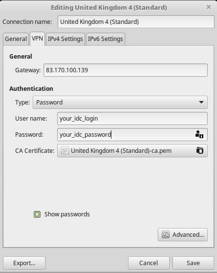 Identity Cloaker Knowledgebase Ubuntu LTS A And Mint Cinnamon OpenVPN Config