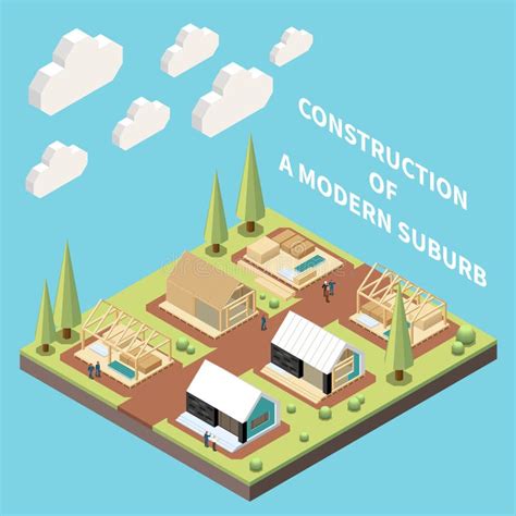 Modular Building Isometric Stock Illustration Illustration Of Facade 267396839