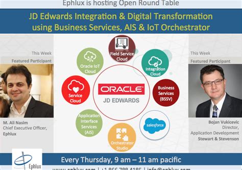 Open Round Table Jd Edwards Integration And Digital Transformation Ephlux